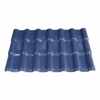 China Espanola Teja PVC Precio Spanish ASA Synthetic Resin Roof Tile Roofing Shingles with B1 Fire Protection 1050mm Width for sale