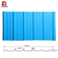 China 1.5-3.0mm Thickness Good Selling Corrugated Plastic Roofing Sheet PVC Roof Materials ASA UPVC Roof Sheet 1070mmx11800mm for sale