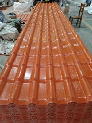 China 1050mm Width Plastic Synthetic Resin Tile Spanish ASA PVC Roofing Tile featuring Fire Protection B1 for Durable Roofing for sale