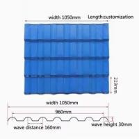China Teja Espanola PVC Spanish Roof Sheet Synthetic Resin Roofing Tiles 1050mm*11826mm B1 Fire Protection for Durable Roofing for sale