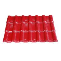 China ASA Synthetic Resin Roofing Sheet Terracotta Plastic Spanish PVC Roof Tile for Customized Length and 1050mm*5694mm Size for sale