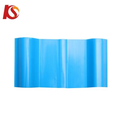 China Modern Design Plain Roof Tiles 1130mmx11800mm Black ASA PVC Sheet for Warehouse Hotel for sale