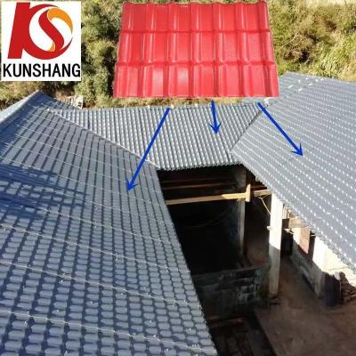 China 15 Years Color Lasting Impact Resistant Synthetic Resin Spanish Roofing Sheet Fireproof ASA PVC Roof Tile EXW MOQ 200 Sqm for sale