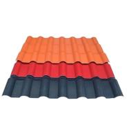 China ASA Surface Sound Insulation Plastic Material 1050mm Width PVC Teja Synthetic Resin Roof Tile for Rome and Spanish Market for sale