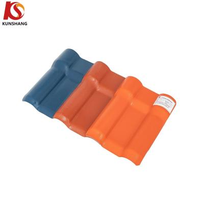 China High Strength ASA Coated UPVC Coastal-Style Roof Tiles with 10 Years Color Lasting 2.000kg Package Gross Weight for sale