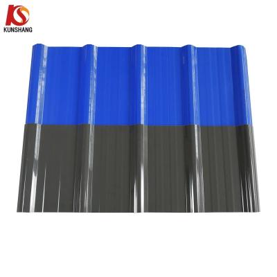 China Teja PVC Roof Tile Corrugated UPVC Roofing Sheet for House 1070mmx5900mm Thickness 1.5-3.0mm for sale
