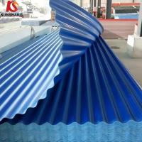 China 1.5-3.0mm Thickness APVC Roofing Sheet for Warehouse Plastic Trapezoidal Wave Teja PVC UPVC Building Material for sale
