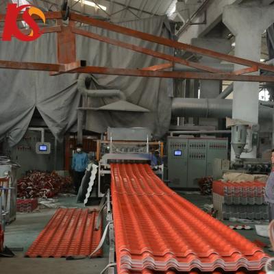 China Waterproof Fireproof UPVC Plastic Roofing Sheet ASA Synthetic Resin Roof Tiles Red Color for Residential Construction for sale