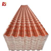 China Synthetic Resin ASA Spanish Exterior Wall Tile Lamina De PVC Teja Roofing Sheet 35.00cm * 30.00cm * 15.00cm Package Size for sale