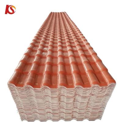 China Synthetic Resin ASA Spanish Exterior Wall Tile Lamina De PVC Teja Roofing Sheet 35.00cm * 30.00cm * 15.00cm Package Size for sale