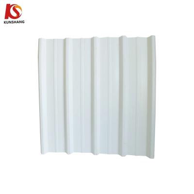 China Prime Grey PVC Roofing Sheet Durable ASA Coated Corrugated UPVC Roof Tiles for Building 1070mmx11800mm for sale
