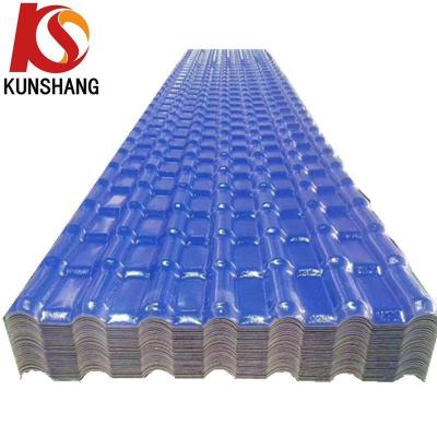 China Fire Protection Customized 4 Layers Spanish ASA PVC Upgrade Synthetic Resin Roof Tile with and B1 Certification for sale