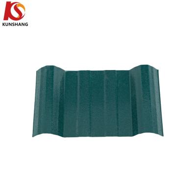 China Durable Terra Cotta PVC Roof Tiles Lifetime Colorful Design 1130mm and 1360mm Sizes for sale