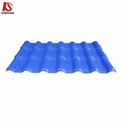 China Customized Roma Spanish Teja 2.3mm 2.5mm PVC Roof Sheet Plastic Roof Tile Package Gross Weight 2.000kg for sale