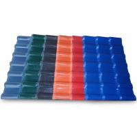 China 2.3-3.0MM Thickness Waterproof ASA Resin Roof Tiles 20 Years Guarantee Excellent Appearance Lamina De PVC Shipping for sale