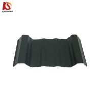 China Grey ASA Coating PVC Trapezoidal Plain Roof Tiles Building Material for Warehouse Thickness 1.0-3.0mm Grey for sale