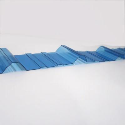 China T900 PC Corrugated Roofing Tile Greenhouse Roof Cover Polycarbonate Roof Sheet with 50um UV Protection Layer for sale
