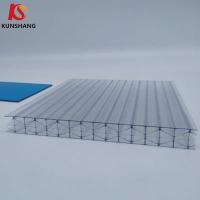 China Polycarbonate Roof Tile Sun Sheets PC Embossed Sheets 2100mm Multi-Wall Multi Layers Honeycomb X Structure PC Polycarbonate for sale