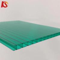 China UV Layer UV 50-70um Greenhouse Roof Cover PC Hollow Sheet Daylighting Panels Lamina De Policarbonato Length 11800mm for sale