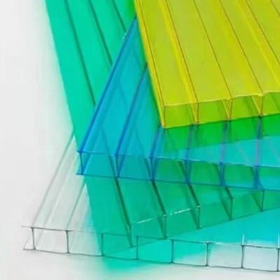 China Flame Retardant Brown Eco-Friendly Rainproof PC Hollow Sheet Greenhouse Polycarbonate Panels with Class B1 Flame Retardancy for sale