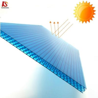 China Simple Installed Garden PC Twin-Wall Roofing Sheet 4mm-16mm Thickness for Greenhouse Hollow Polycarbonate Sheet for sale