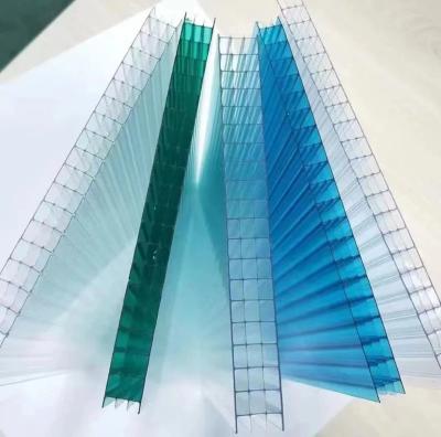 China Exterior Tiles Customized Multi-Wall Polycarbonate Hollow Sheet Twin Wall PC Hollow Panels for Greenhouse Greenhouse for sale