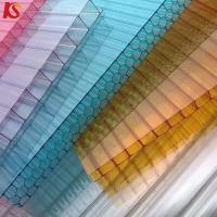 China Sun Sheets PC Embossed Sheets Multi-Wall Polycarbonate Roofing Sheet for Flame Retardancy Class B1 for sale