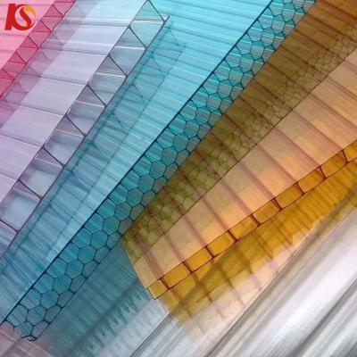 China Sun Sheets PC Embossed Sheets Multi-Wall Polycarbonate Roofing Sheet for Flame Retardancy Class B1 for sale