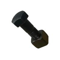 China M16*M53 Stainless Steel Excavator Track Bolts And Nuts Black Finish for sale