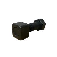 China M16*M53 Stainless Steel Excavator Track Bolts And Nuts Black Finish for sale
