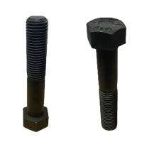 China 40Cr Excavator Track Pad Bolts M16*M90 Track Roller Bolt Black Color for sale