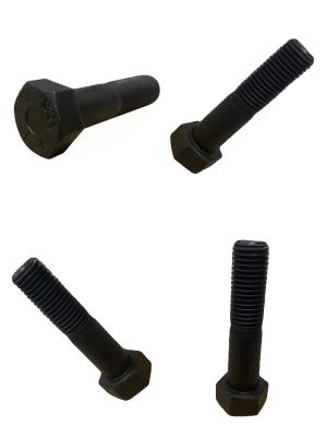 China Black Alloy Steel 40Cr 12.9 Grade Excavator Track Bolts M24*M100 for sale