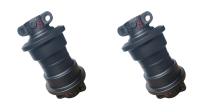 China Black E330 Excavator Track Rollers HRC52-58 Hardness Smooth Finish for sale