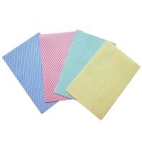 China Chemical Bond Disposable Cleaning Wipes Diamond Pattern Multiscene for sale