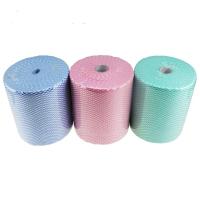 China 30gsm Washable Non Woven Jumbo Roll Rags Tearproof Disposable For Kitchen for sale