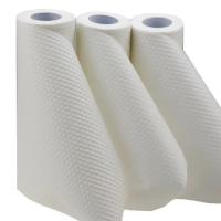 China BSCI White Non Woven Cloths Spunlace 60gsm Embossed PP Material for sale