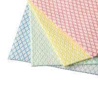 China Printed Embossed Disposable Kitchen Cloths Cleaning Towels Antibacterial for sale