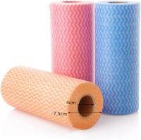 China Home Non Woven Cloths Roll Resuable Woodpulp Polyester Material for sale