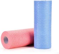 China Home Non Woven Cloths Roll Resuable Woodpulp Polyester Material for sale