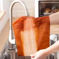 China Waterproof Kitchen Cloth Wipes Durable , Food Grade Disposable Dish Towels for sale