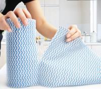China Biodegradable Non Woven Jumbo Roll , 40GSM Disposable Dish Washing Cloths for sale