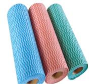China Biodegradable Non Woven Jumbo Roll , 40GSM Disposable Dish Washing Cloths for sale
