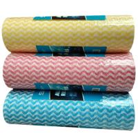 China 50GSM Spunlace Disposable Polishing Cloths , Antibacterial Kitchen Cloth Wipes for sale
