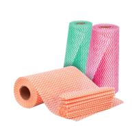 China Perforated Spunlace Cleaning Wipes Multicolor Practical Reusable For Kitchen for sale