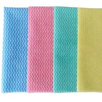 China ISO Home Disposable Cleaning Rags , Kitchen Floor Spunlace Non Woven Fabric for sale