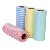 China Polyester Disposable Cleaning Wipes Roll Multipurpose Durable for sale