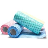 China Polyester Disposable Cleaning Wipes Roll Multipurpose Durable for sale