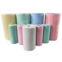 China Washable Disposable Cleaning Wipes , Multicolor Spunlace Nonwoven Fabric for sale