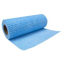 China Washable Disposable Dish Cloths Durable , Non Woven Blue Disposable Rags for sale
