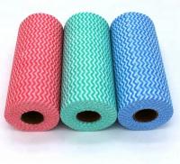 China 30x50cm Reusable Kitchen Wipes Roll , Household Multi Purpose Cloth Wipes for sale